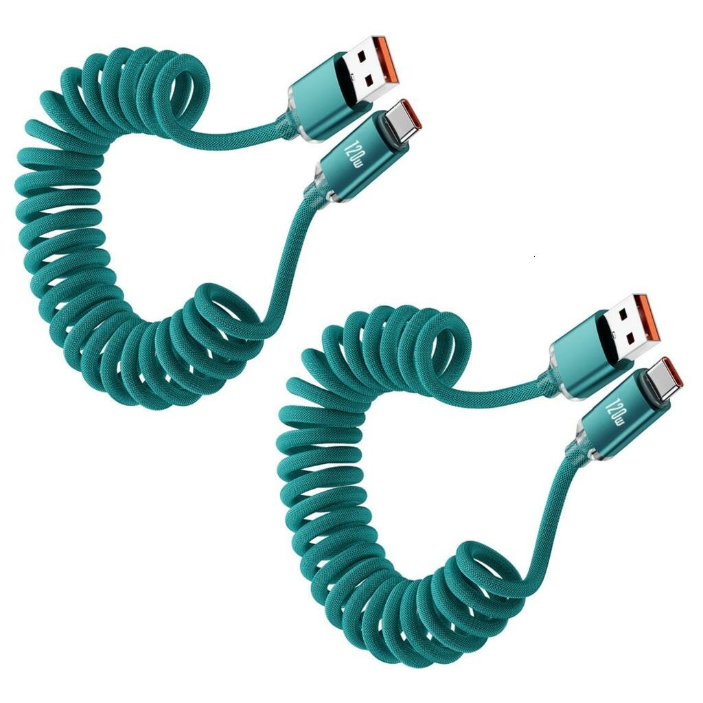 USB-C кабель быстрой зарядки 120 Вт, Зеленый - 2m