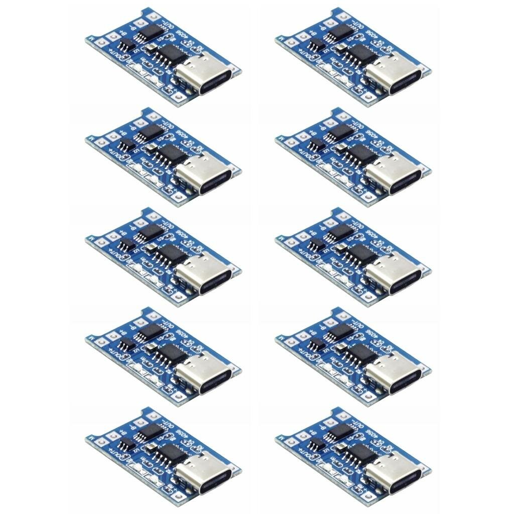 Модуль зарядки литиевых аккумуляторов TC4056, 10