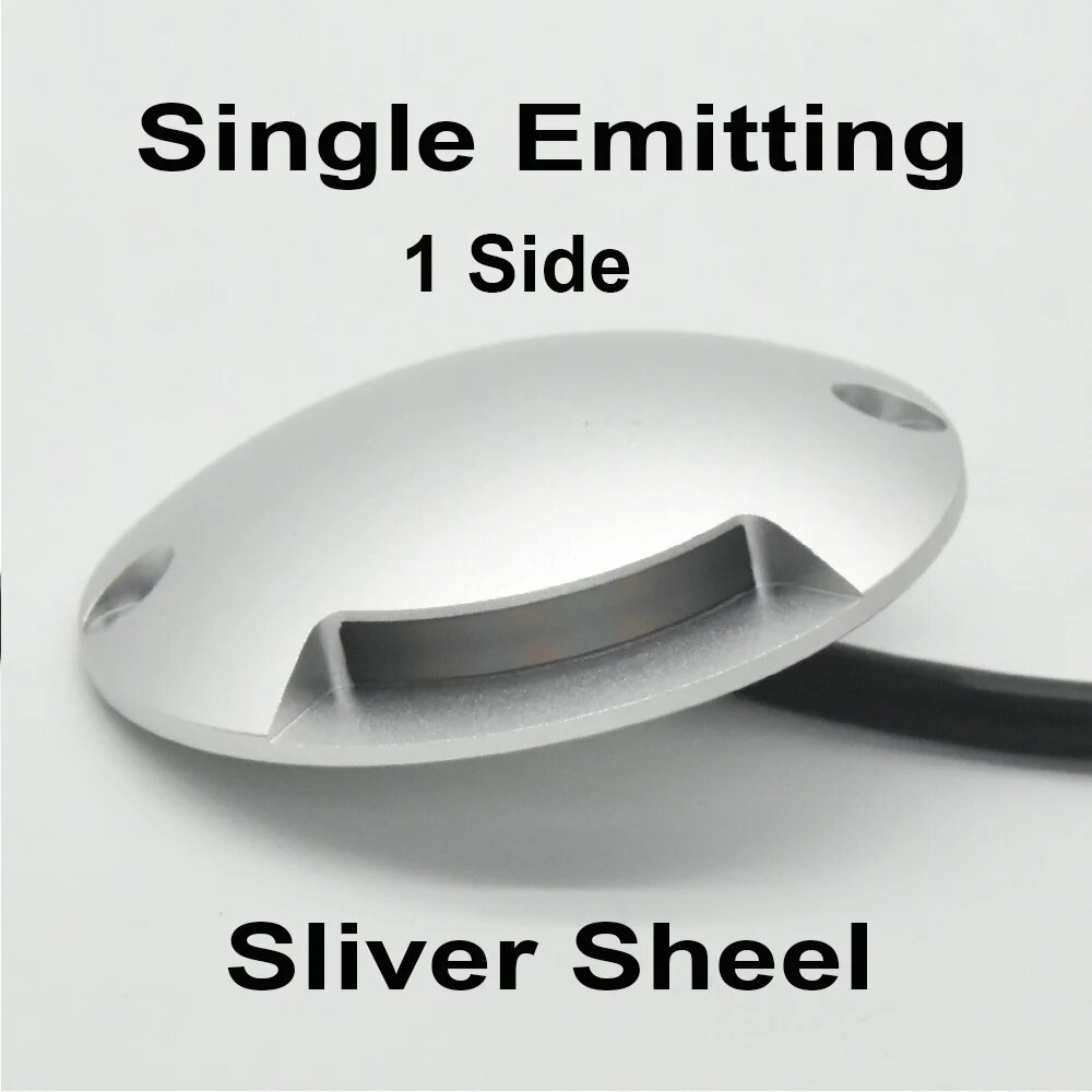 Светодиодный подземный светильник Silver 1 Emiiting, Серебряный, 1 Вт/2 Вт, 12В, IP67