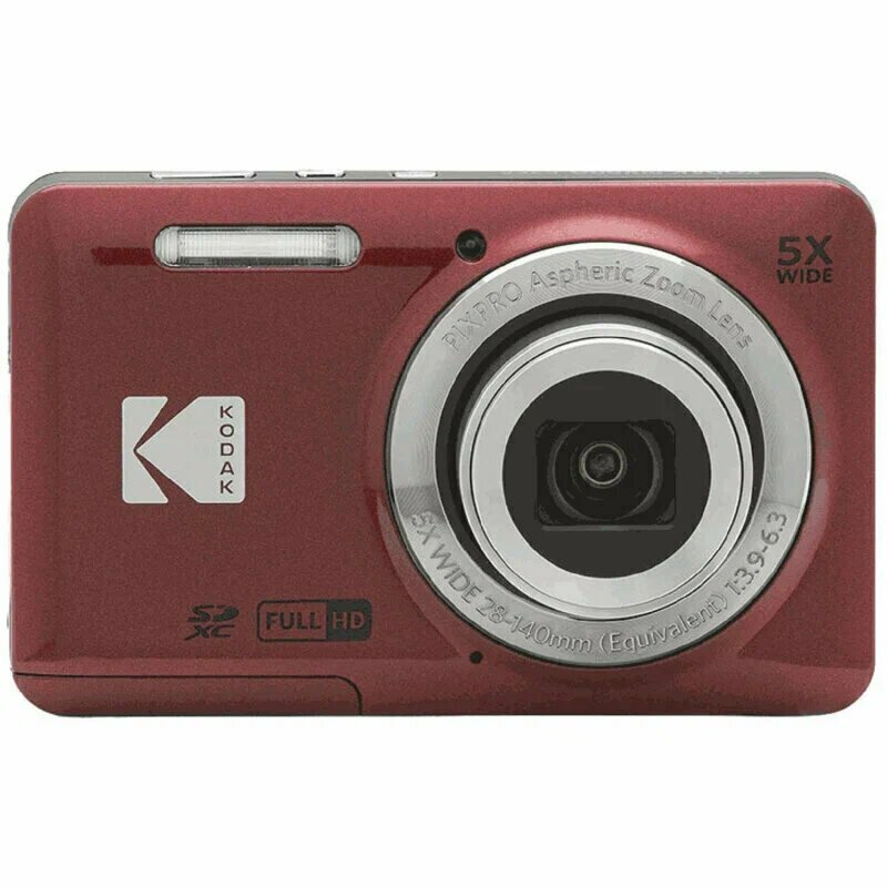 Фотоаппарат Kodak PIXPRO FZ55 Friendly Zoom, Красный цвет, Оптический зум