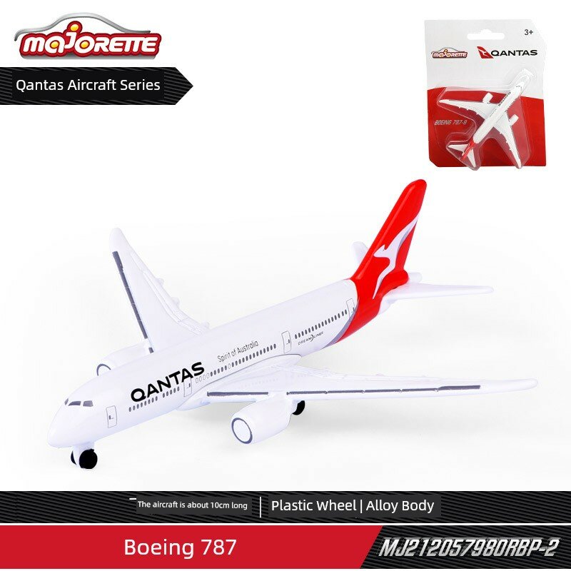 Модель самолета Boeing 787-9 Qantas Brand из сплава, коллекционная, масштаб 1:100