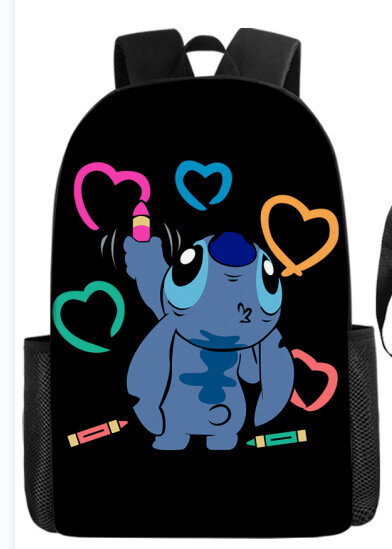 Трансграничная школьная сумка, 3D-печать, сумка для начальной школы Stitch, рюкзак Stitch, детский рюкзак с героями мультфильмов, может быть отправлен от имени