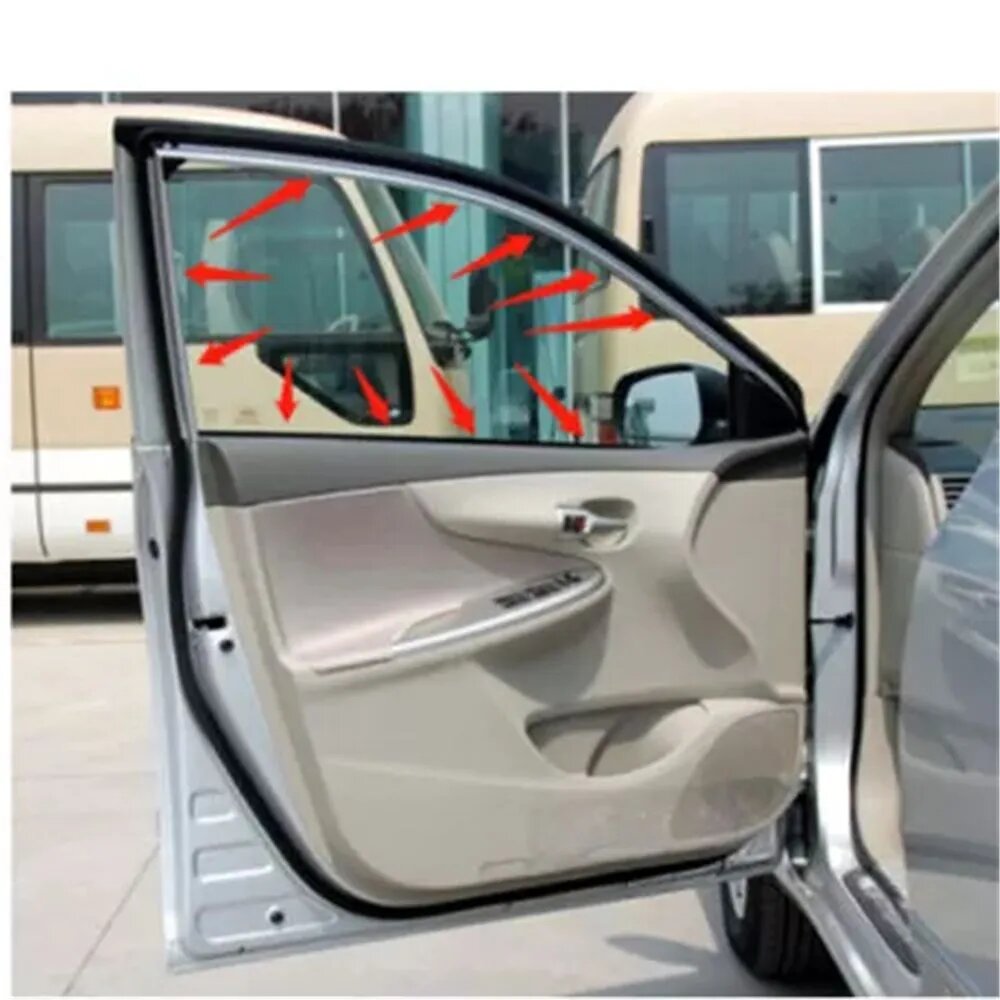 Уплотнитель Защитной Планки Для Стекла Левой Двери 68151-12211 Для Toyota Corolla 2004-13