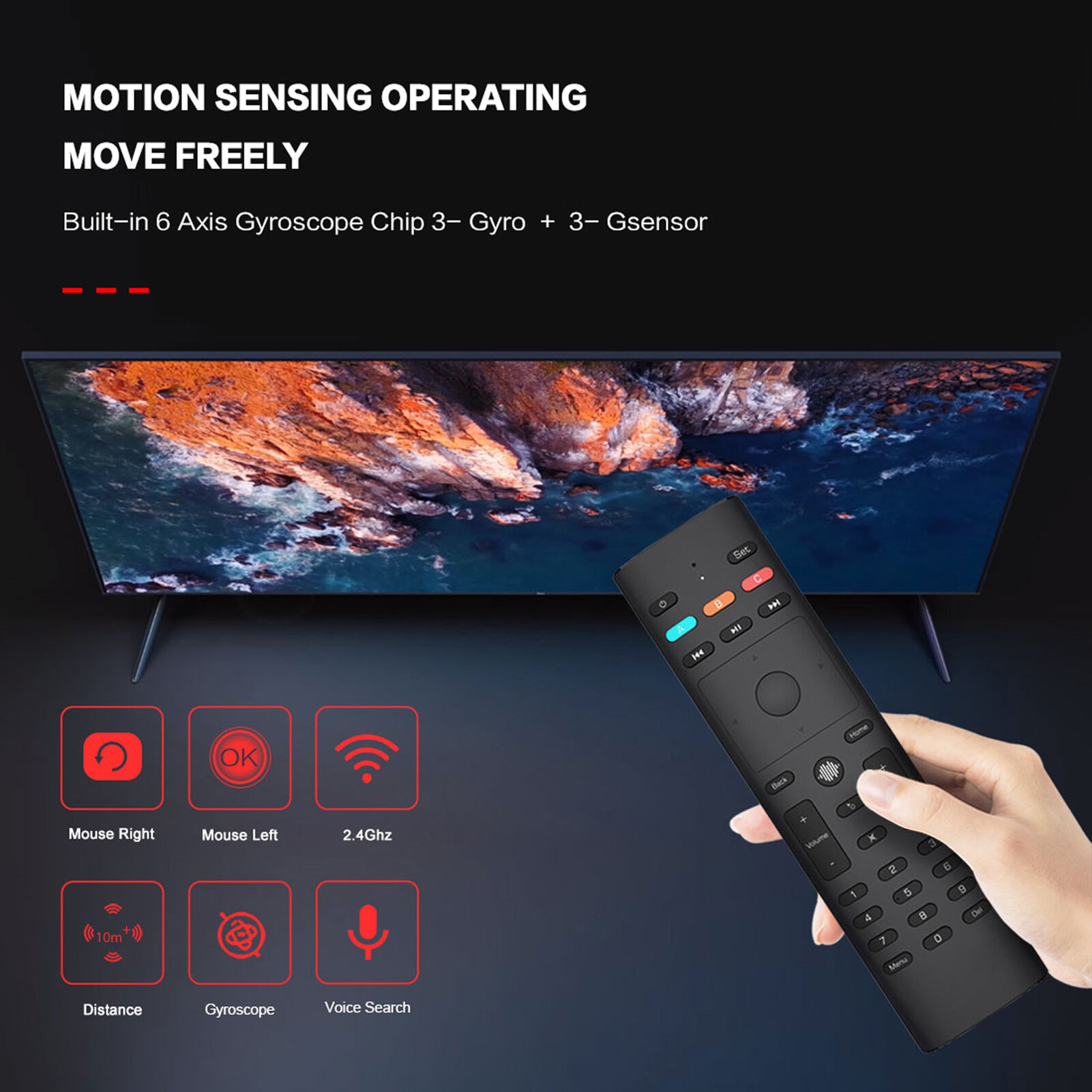 G40S Smart Voice Air Mouse 6-осевой гироскоп ручной пульт дистанционного управления ИК-обучаемое голосовое управление 3 инфракрасных режима для Smart TV Android TV BOX PC