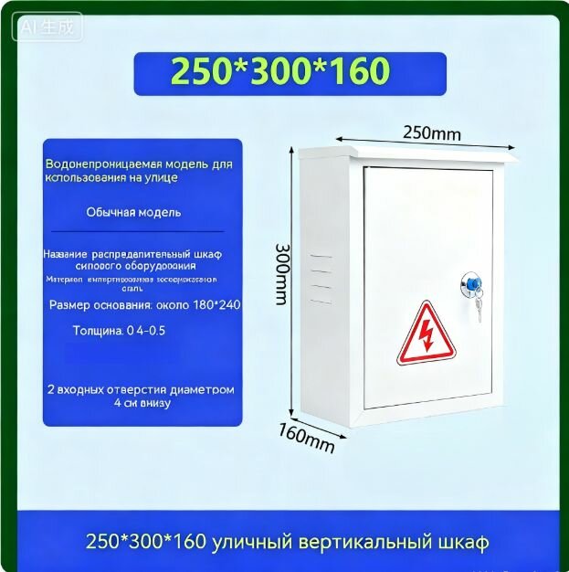 Щиток электрический с монтажной панелью металлический навесной