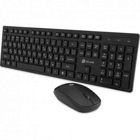 Клавиатура + мышь Oklick S255W Black USB (1909361)