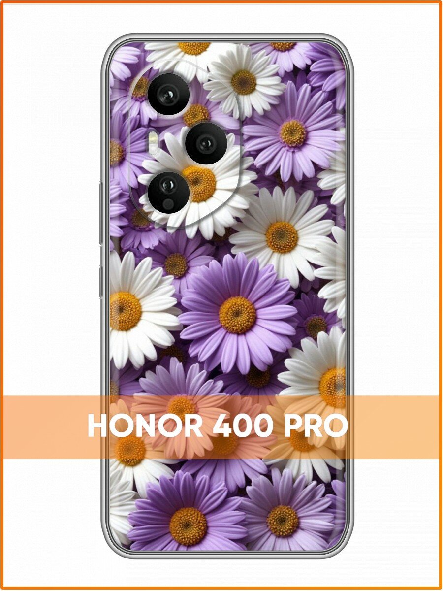Чехол для Honor 400 Pro с принтом для женщин с Маргаритками (хонор 400 про)