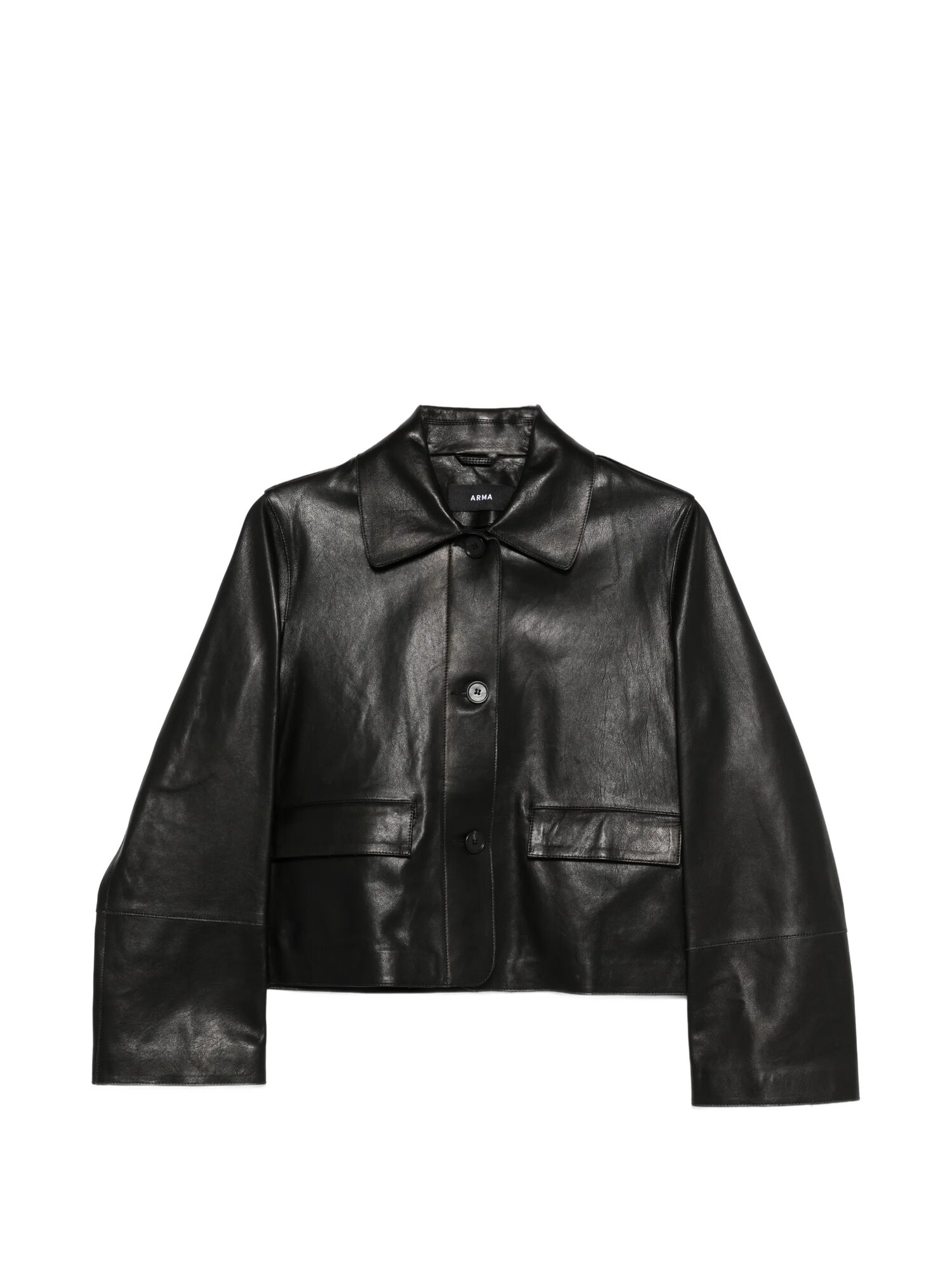 Куртка Button-pocket leather jacket