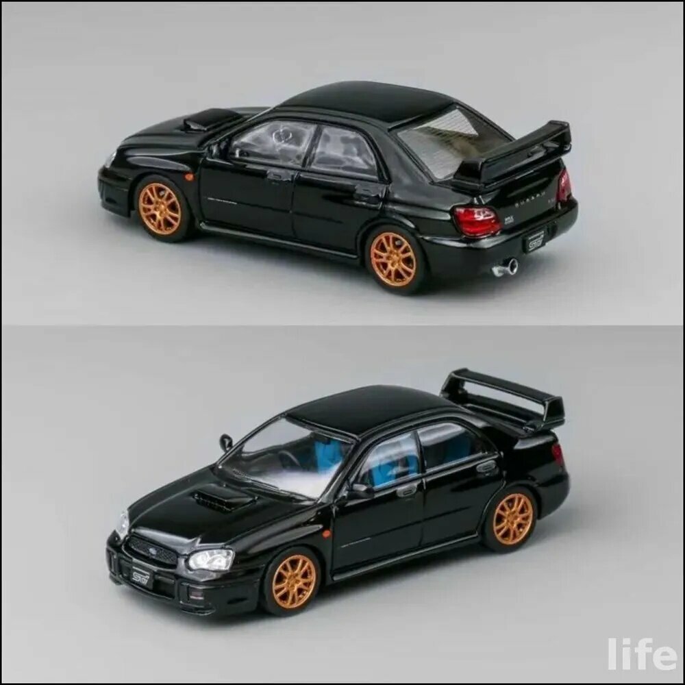 Эксклюзивная игрушка 1:64, модель Subaru Impreza WRX STi, выполнена из литого металла в миниатюрном масштабе