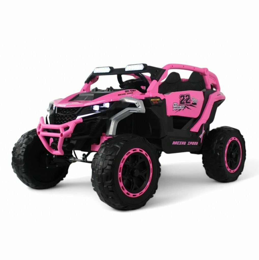 Детский электромобиль Багги K707AM 12V 4WD розовый, для детей 1-5 лет, с Bluetooth