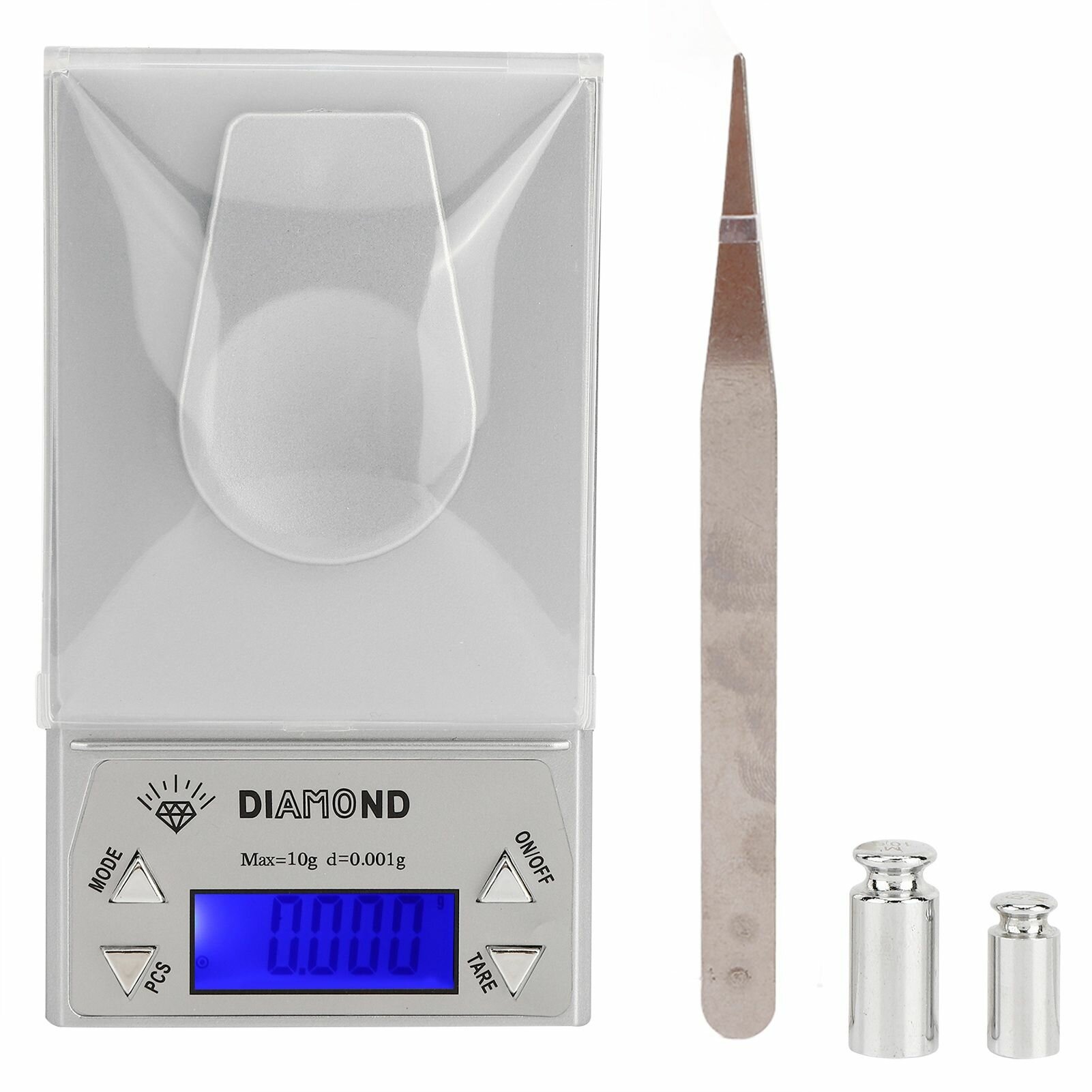 10G Весы электронные высокоточные 10г/0.001 портативные ювелирные цифровые с гирей