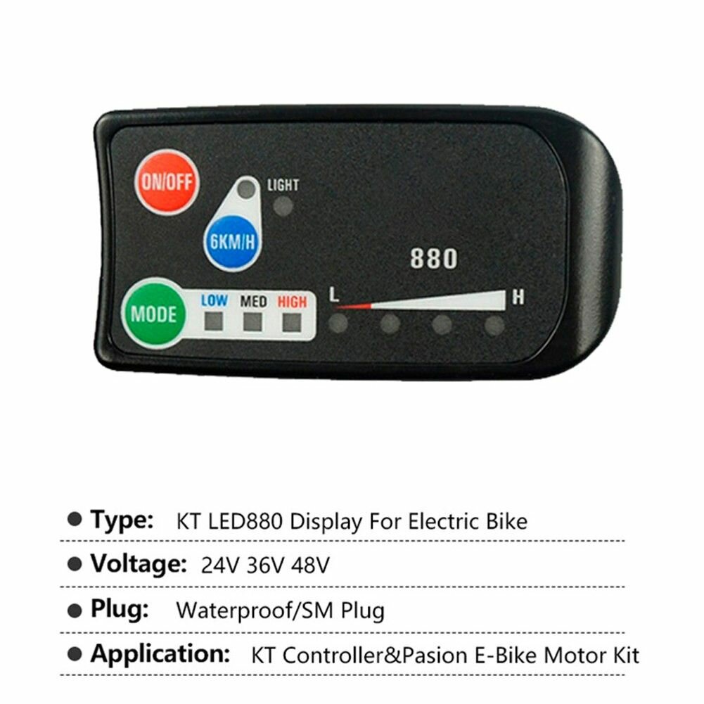 OZ-GLGS-Панель управления электровелосипедом ЖК-дисплей 36 В 48 В Аксессуар для электрического велосипеда для Kt-led880