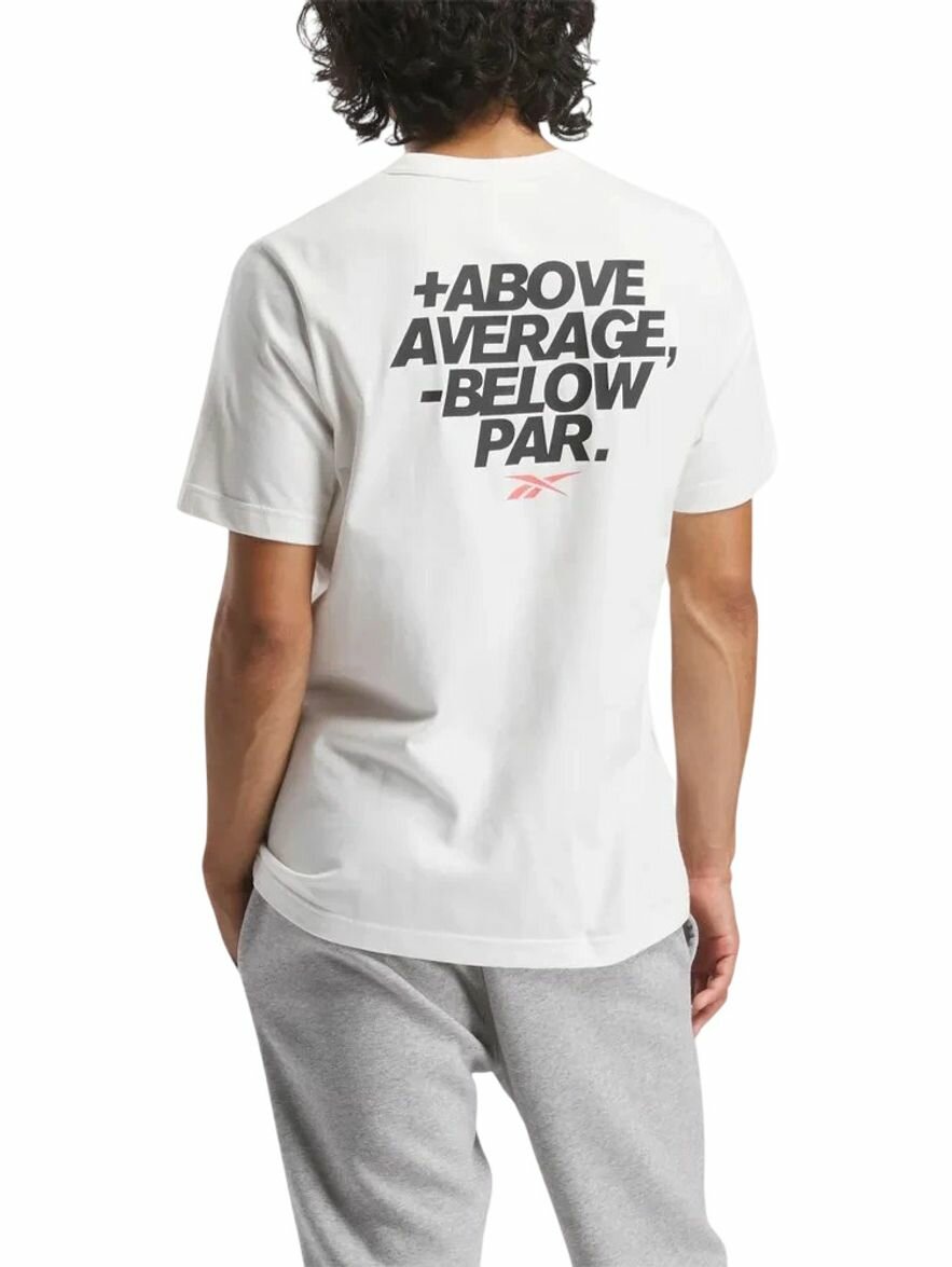 Футболка спортивная Reebok Golf Above Average Tee, размер S INT, белый — фото 1