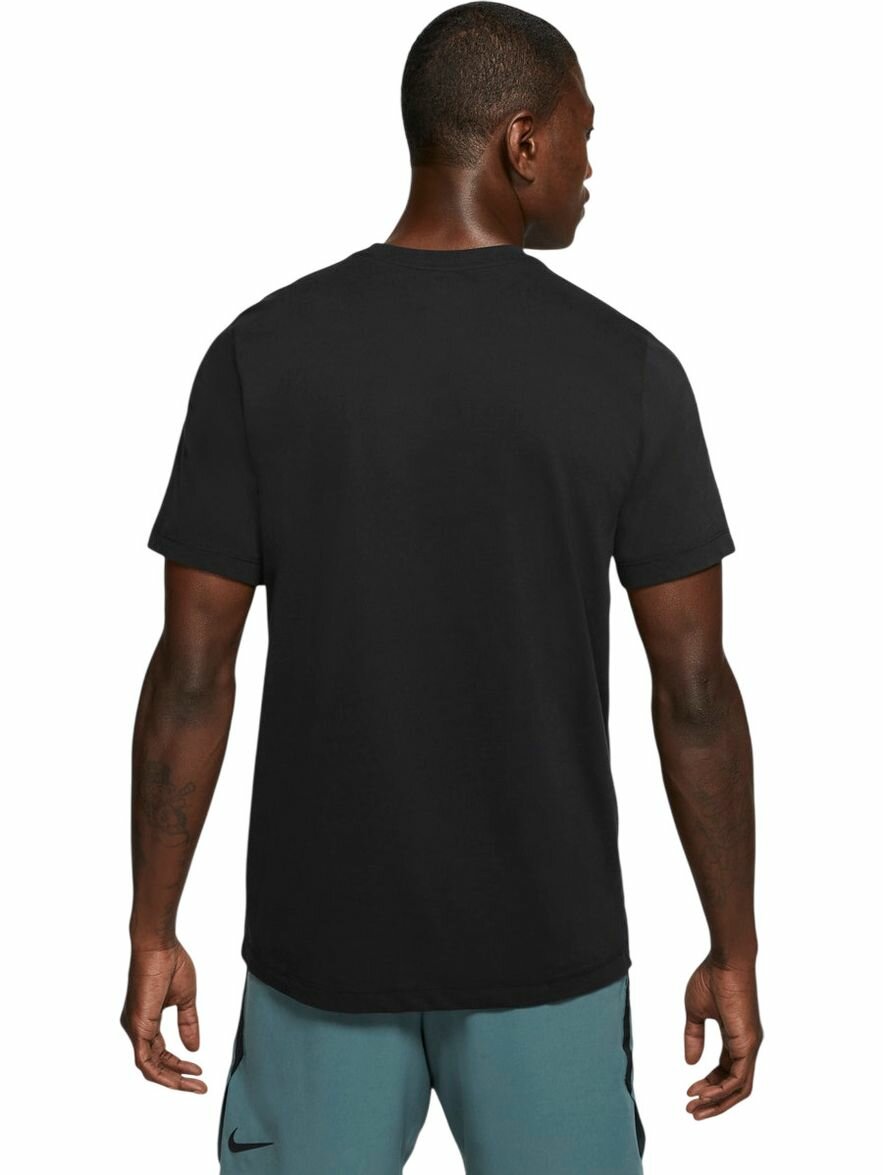 Футболка NIKE DF TEE, 1 шт., размер S, черный — фото 1