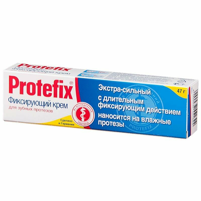 Крем для фиксации зубных протезов Protefix протефикс крем д/фикс. зуб. протезов экстра сильный 40 мл 1624