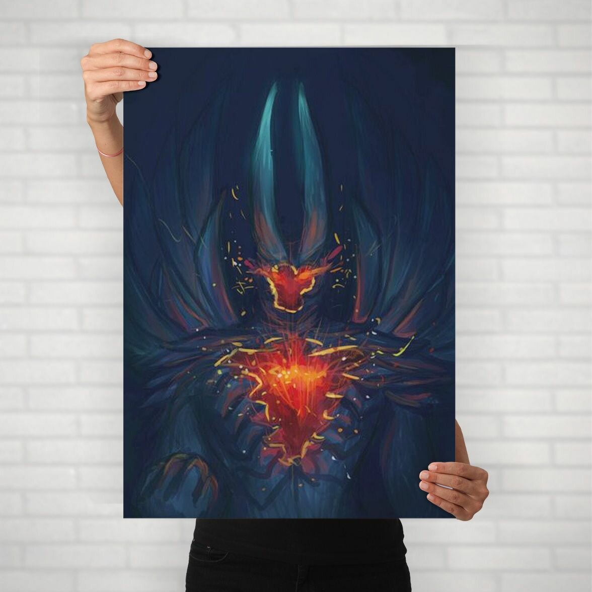 Плакат на стену для интерьера Dota 2 (Terrorblade 1) - Постер по игре формата A2 (42х60 см)