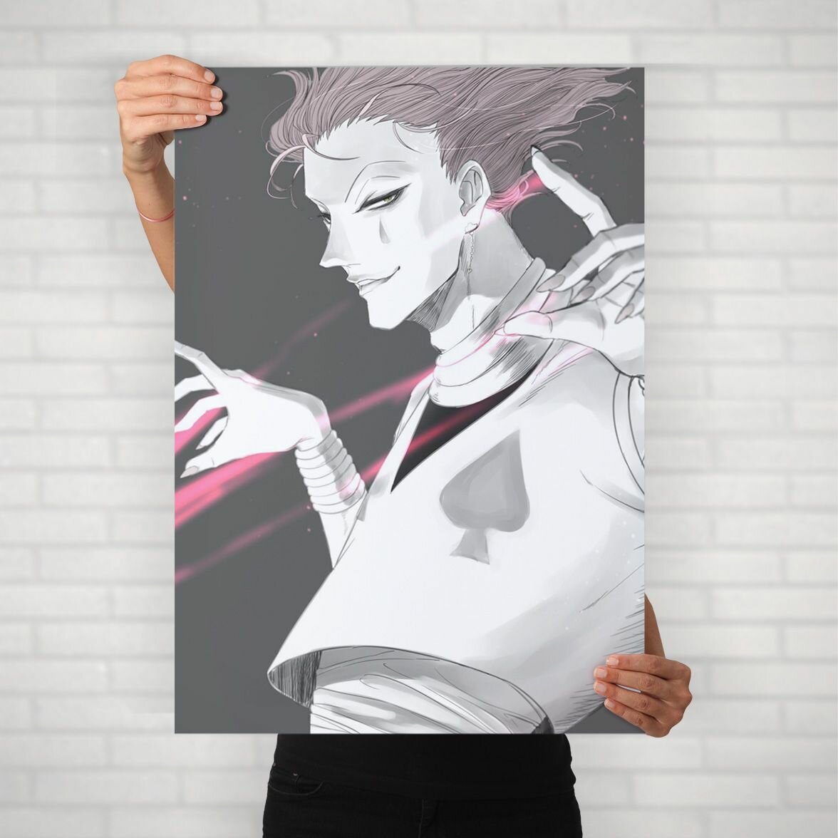 Плакат на стену для интерьера Hunter x Hunter (Хисока Мороу 2) - Постер по аниме формата A1 (60х84 см)