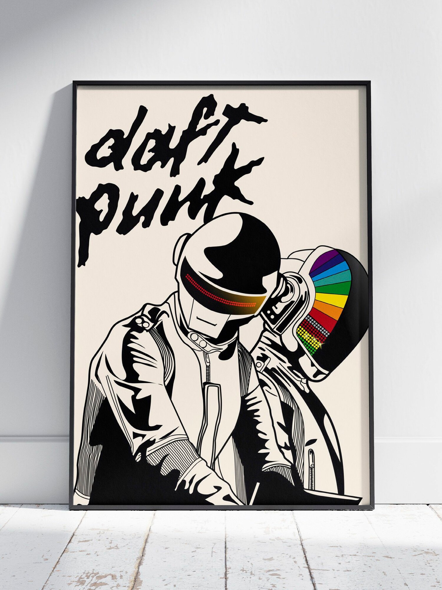 Плакат на стену для интерьера Дафт Панк (Daft Punk 55) - Постер по музыке и артисту формата A4 (21x30 см)