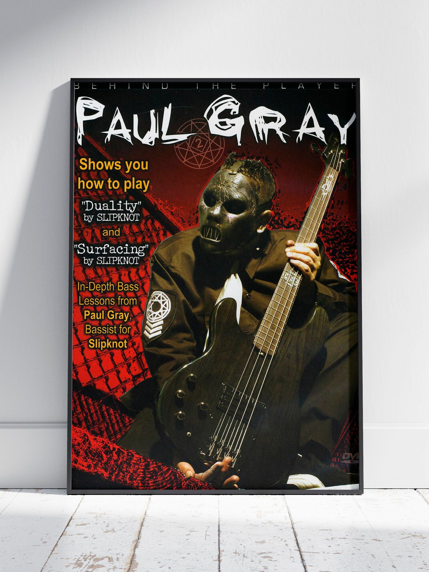 Плакат на стену для интерьера Слипкнот (Пол Грей - Paul Gray 1) - Постер по музыке и артисту формата A4 (21x30 см)