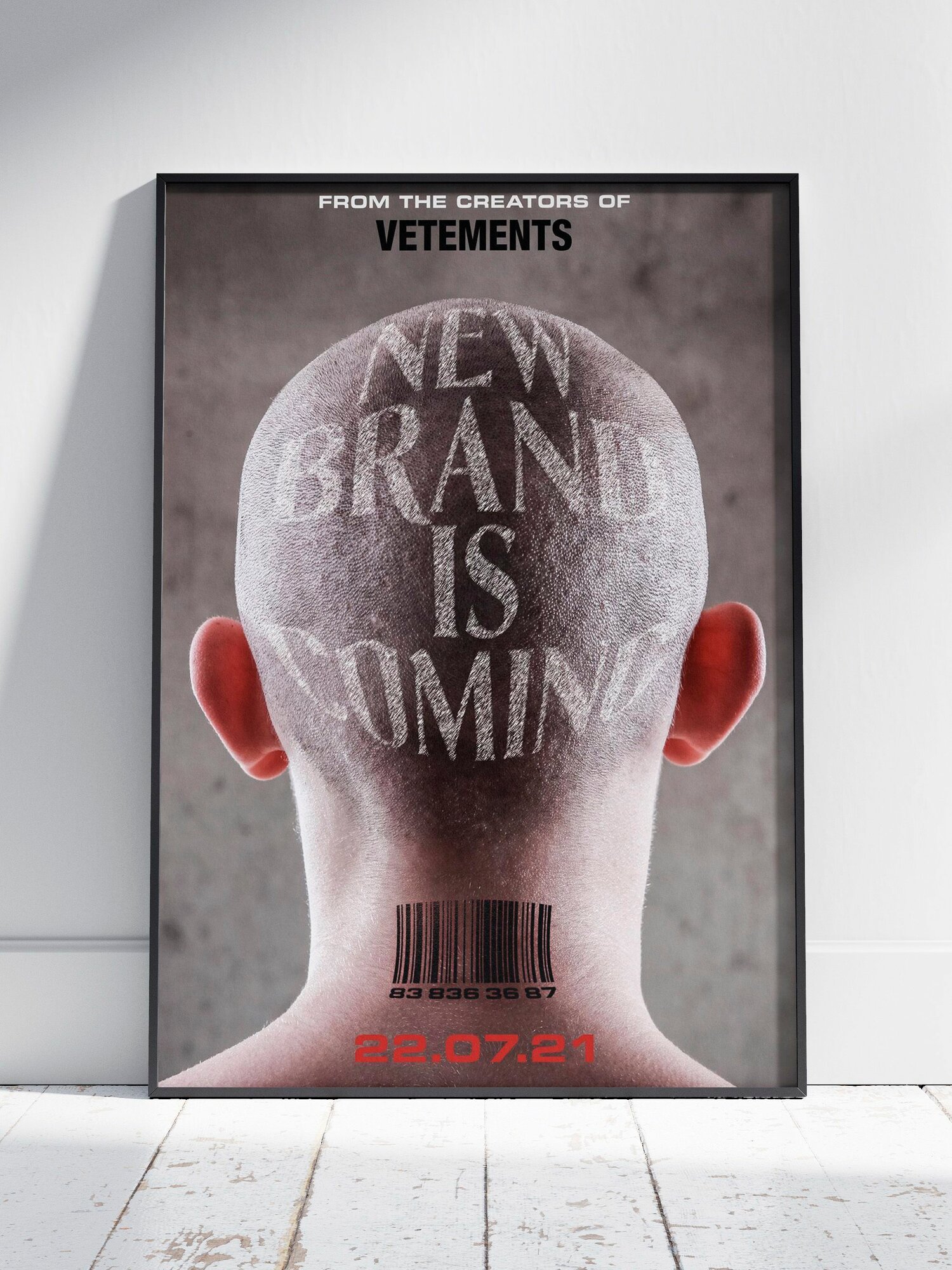 Плакат на стену для интерьера Ветмо (Vetements 5) - Постер по модели, бренду и моде формата A4 (21x30 см)