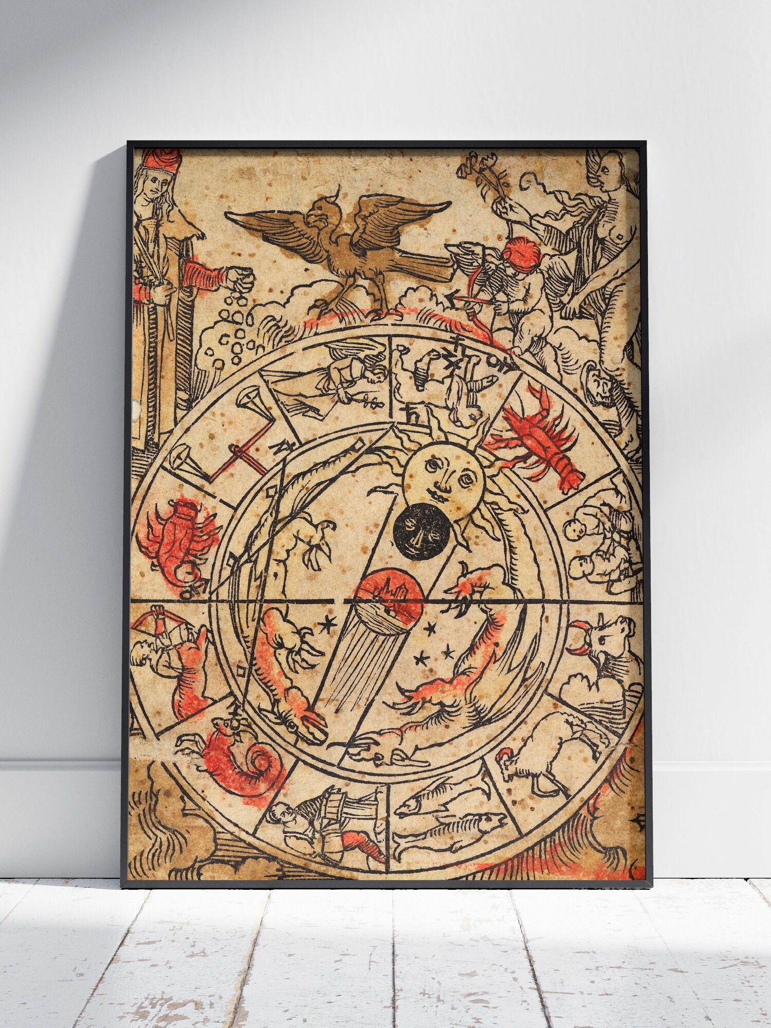 Плакат на стену для интерьера Астрология и Зодиак (Astrology 7) - Постер по гороскопам формата A3 (30x42 см)