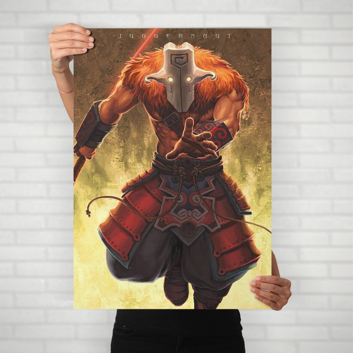 Плакат на стену для интерьера Dota 2 (Juggernaut 1) - Постер по игре формата A2 (42х60 см)