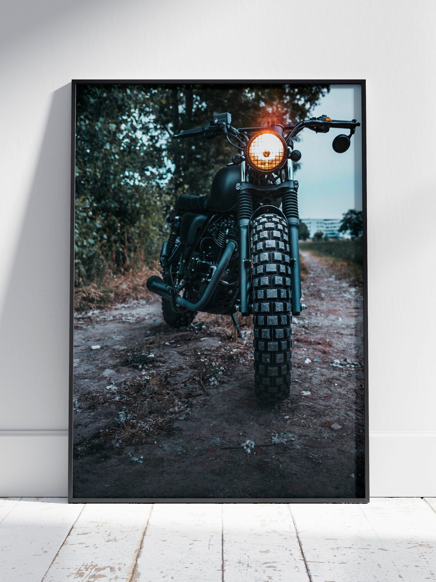 Плакат на стену для интерьера Техника и транспорт (Матт Мотоциклс - Mutt Motorcycles 7) - Постер по транспорту формата A4 (21x30 см)