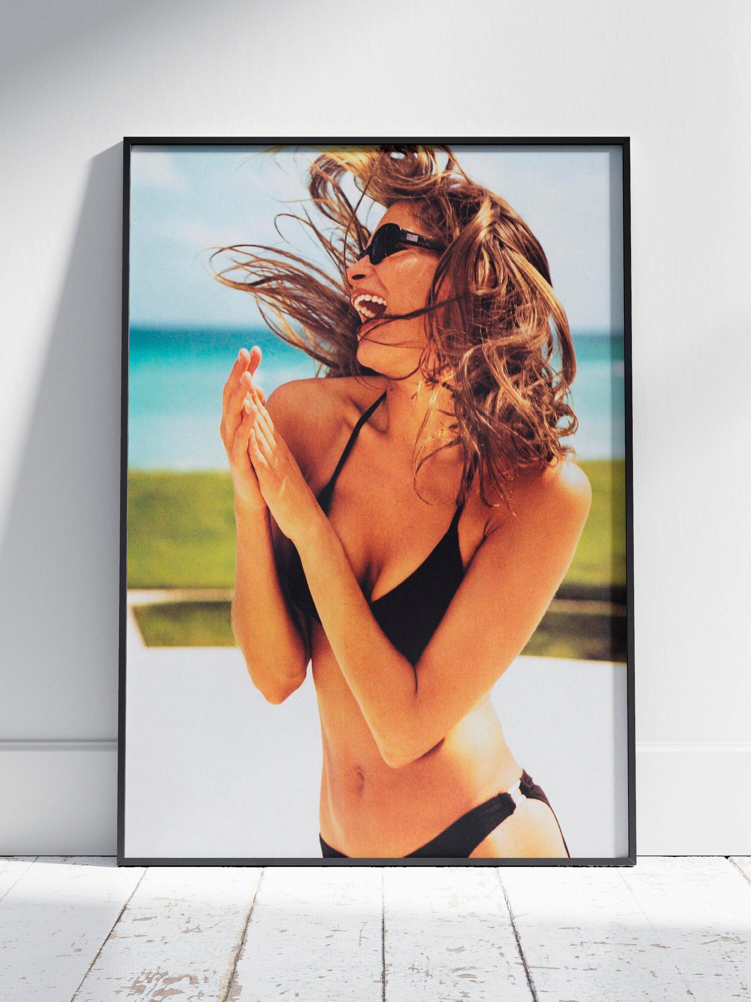 Плакат на стену для интерьера Анджела Линдвалл (Angela Lindvall 26) - Постер по модели, бренду и моде формата A4 (21x30 см)