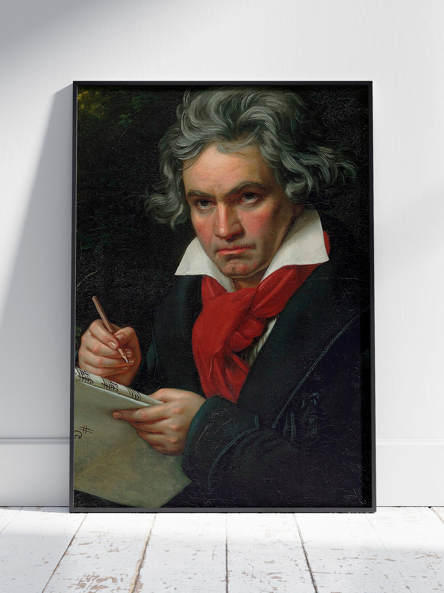 Плакат на стену для интерьера Людвиг ван Бетховен (Ludwig van Beethoven 2) - Постер по музыке и артисту формата A4 (21x30 см)