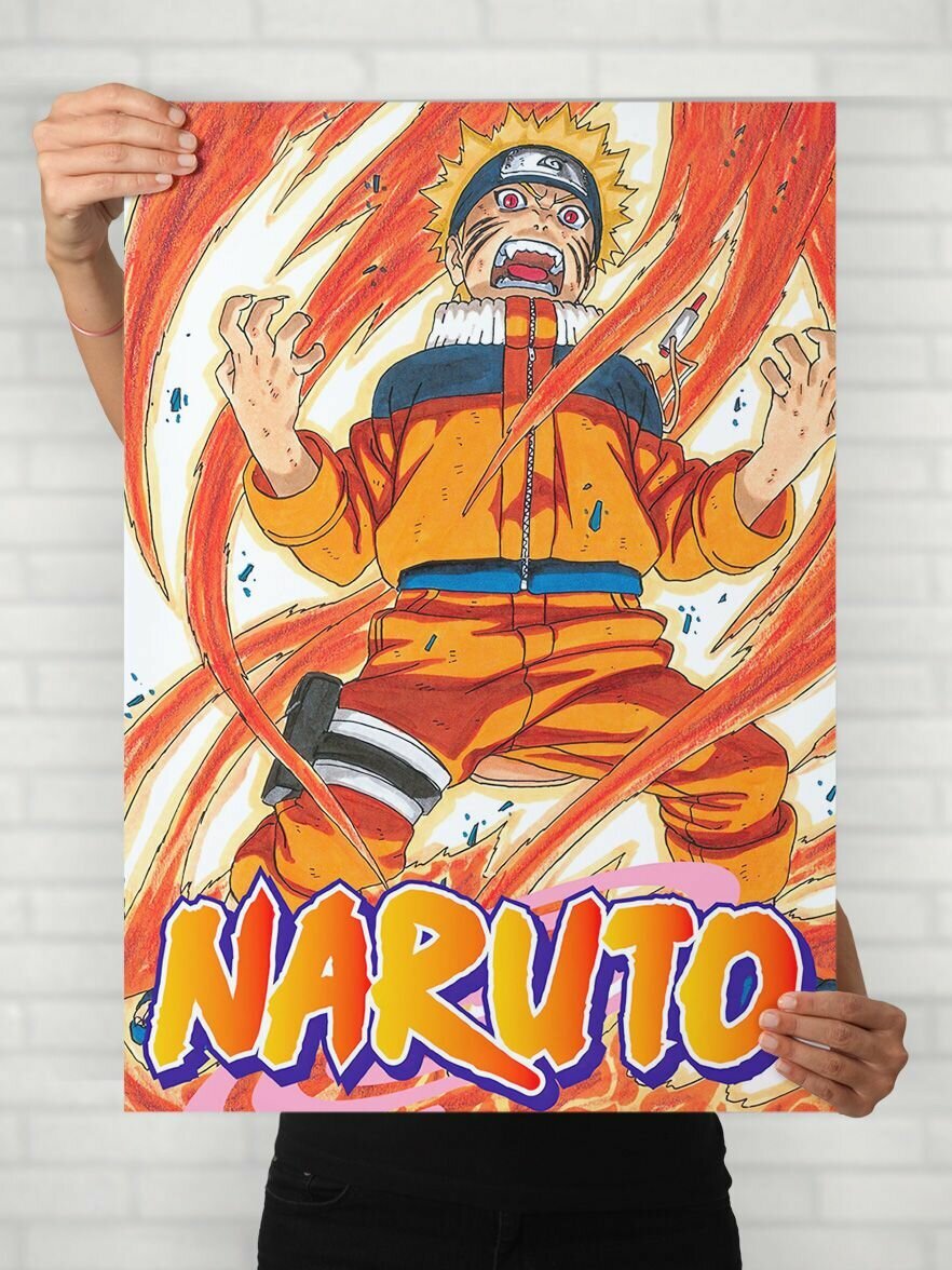 Плакат на стену для интерьера Наруто Ураганные Хроники (Naruto 84) - Постер по аниме и японской анимации формата A2 (42x61 см)