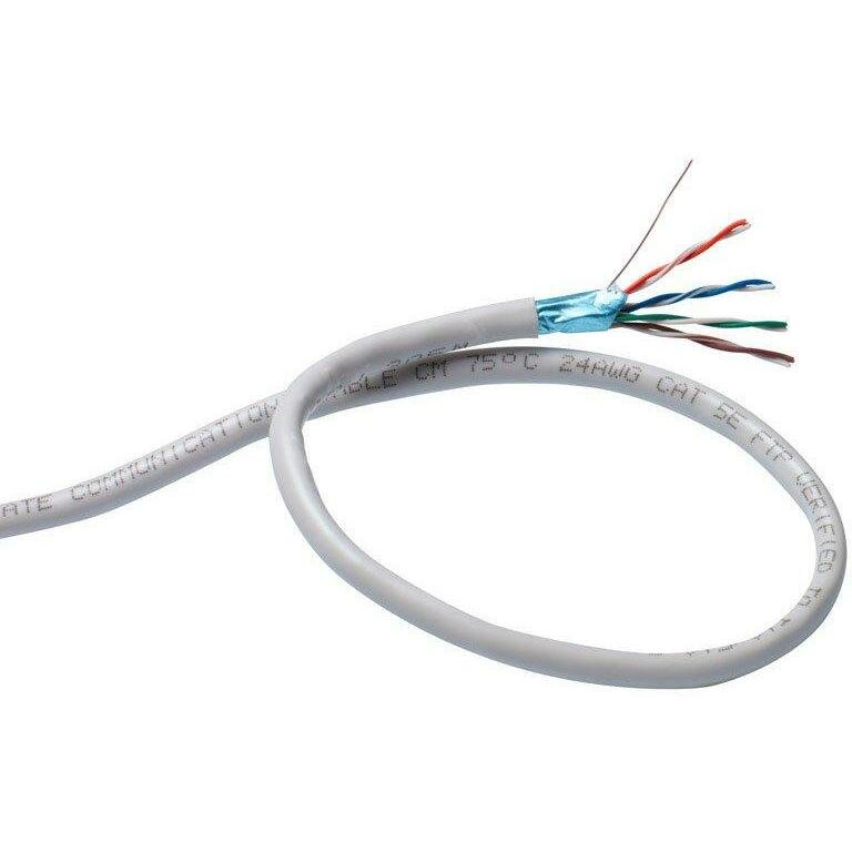 Кабель FTP outdoor 4 пары категория 5e Exegate EX190970RUS серый 305м
