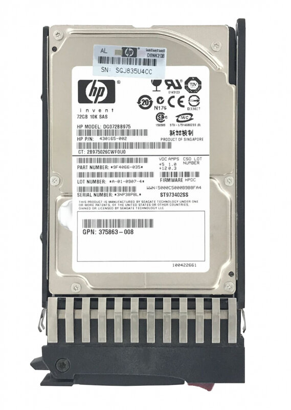 Жесткий диск HP DG072BB975 72Gb SAS 2,5" HDD