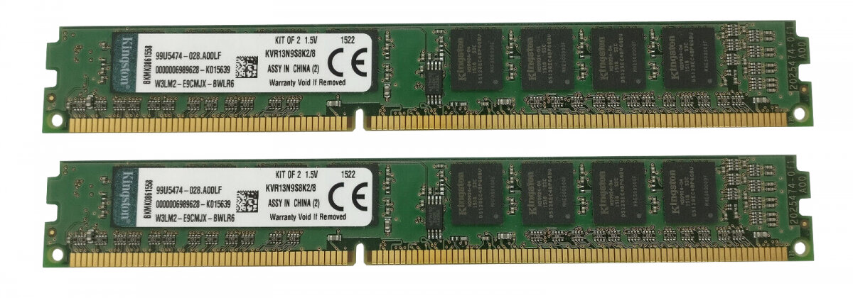 Оперативная память Kingston KVR13N9S8K2/8 DDRIII 8GB (2 X 4GB)