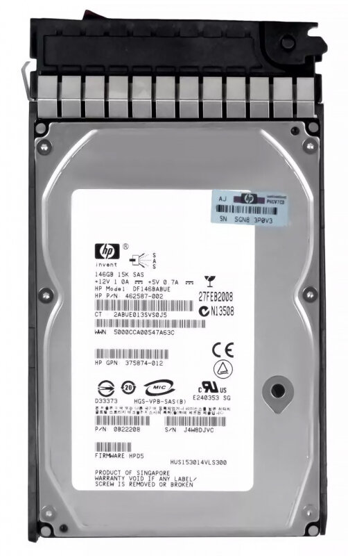 Жесткий диск HP DF146BABUE 146Gb SAS 3,5" HDD