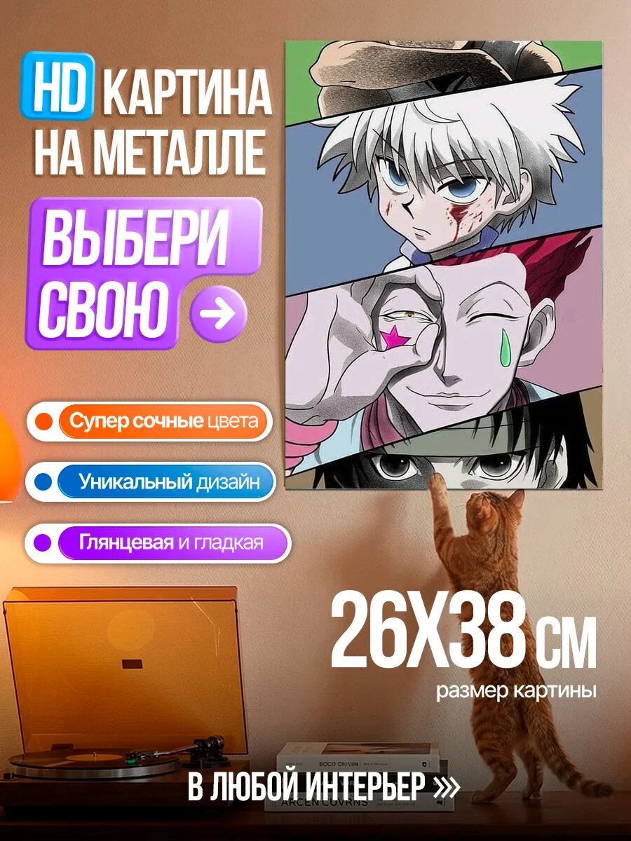 Картина на HD металле Персонажи Hunter x Hunter