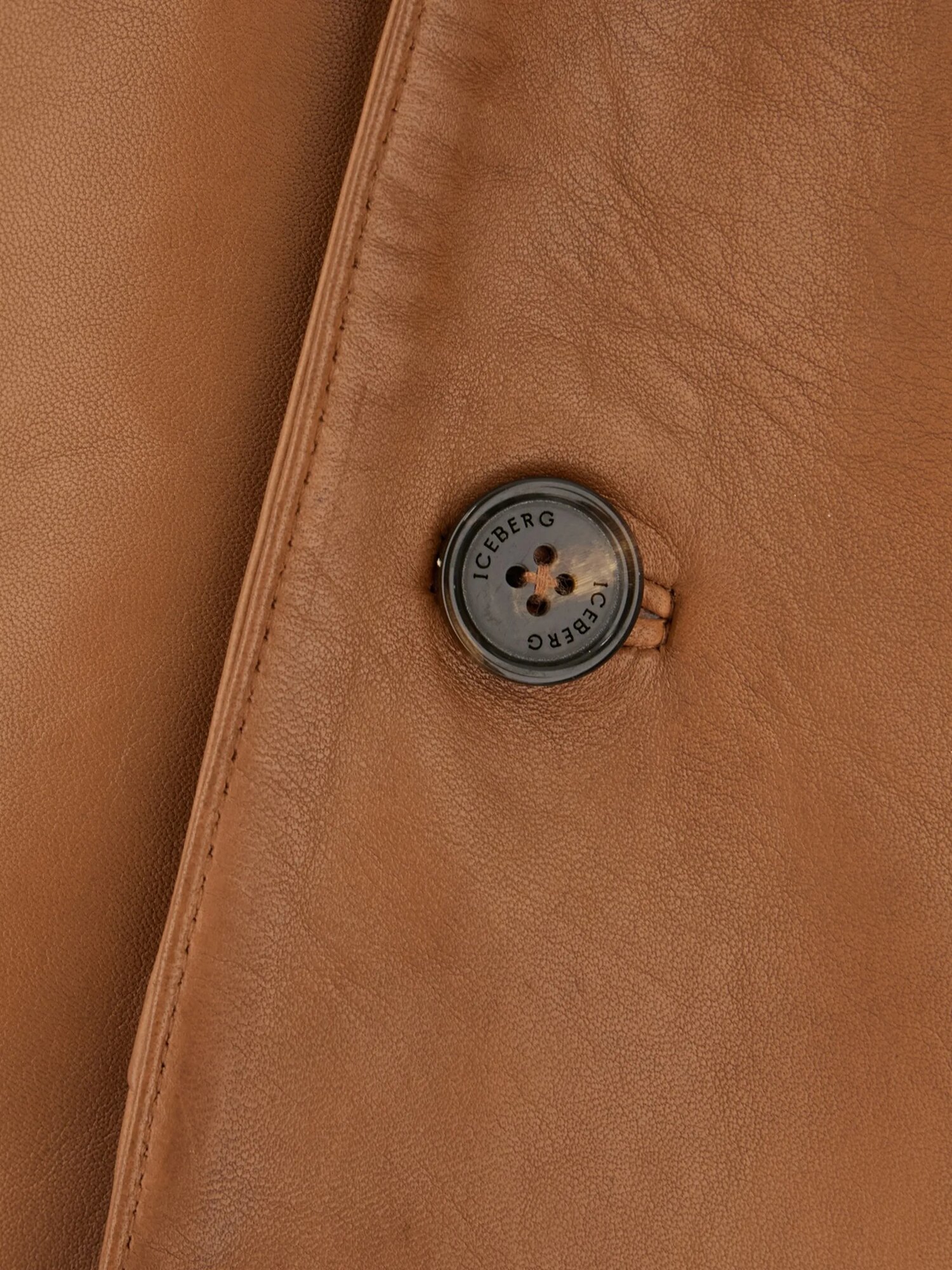 Куртка Iceberg Button leather jacket, размер 40 — фото 1