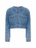 Куртка Chloe Collarless patch-pocket denim jacket, размер 38, синий