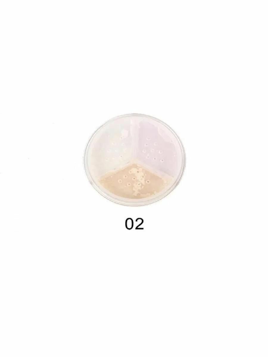 Пудра FARRES 3038-02 DG Skin Trio трехцветная 10 г