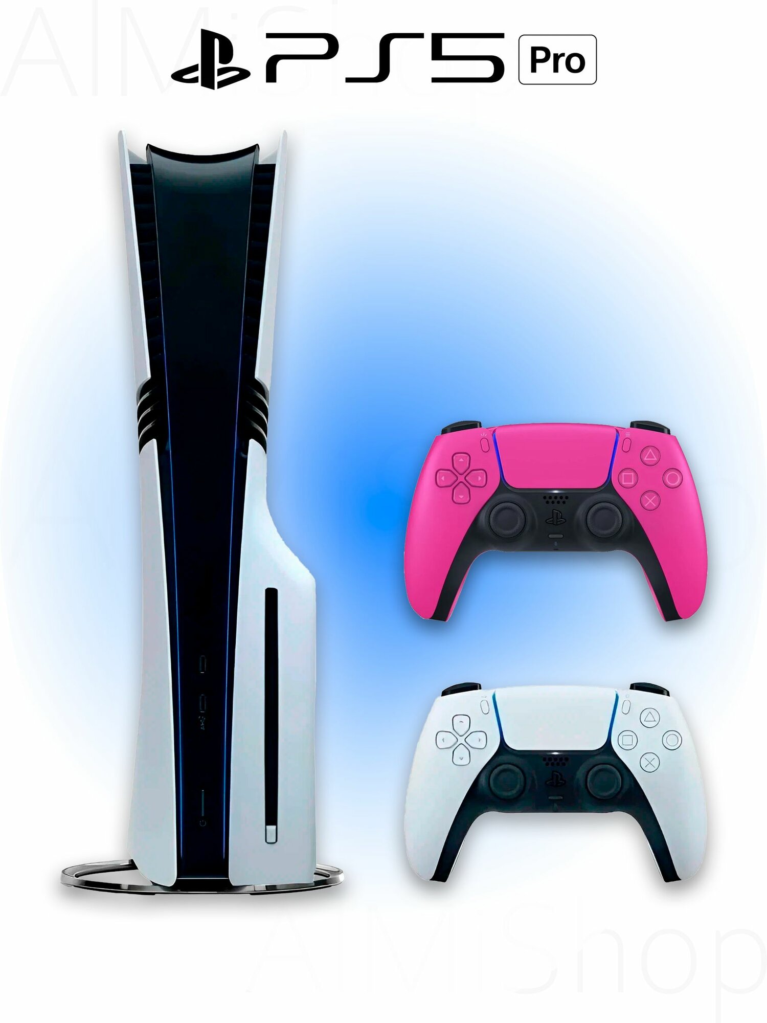 Игровая приставка Sony PlayStation 5 PRO + дисковод + 2 геймпад (розовый, Nova Pink)