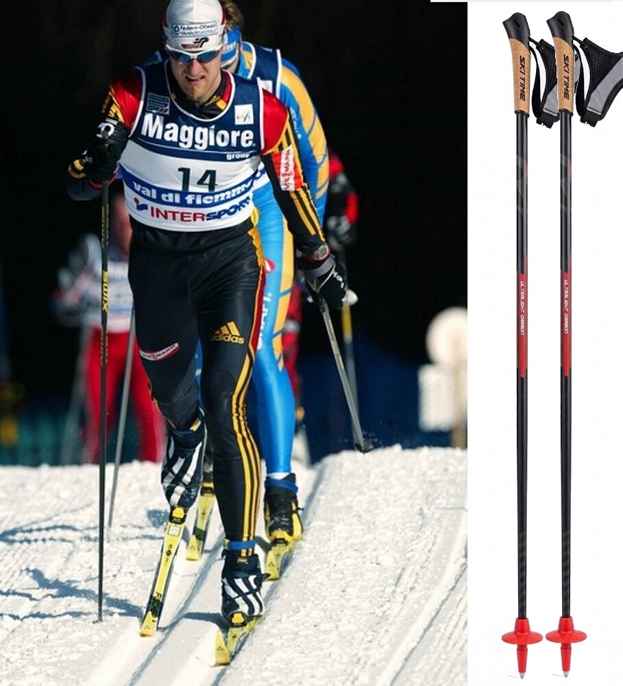 Палки SkiTime Race 1.0 Carbon Black (155)