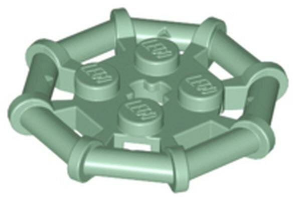 Деталь Lego 75937 Plate, Modified 2 x 2 with Bar Frame Octagonal, Reinforced, Completely Round Studs