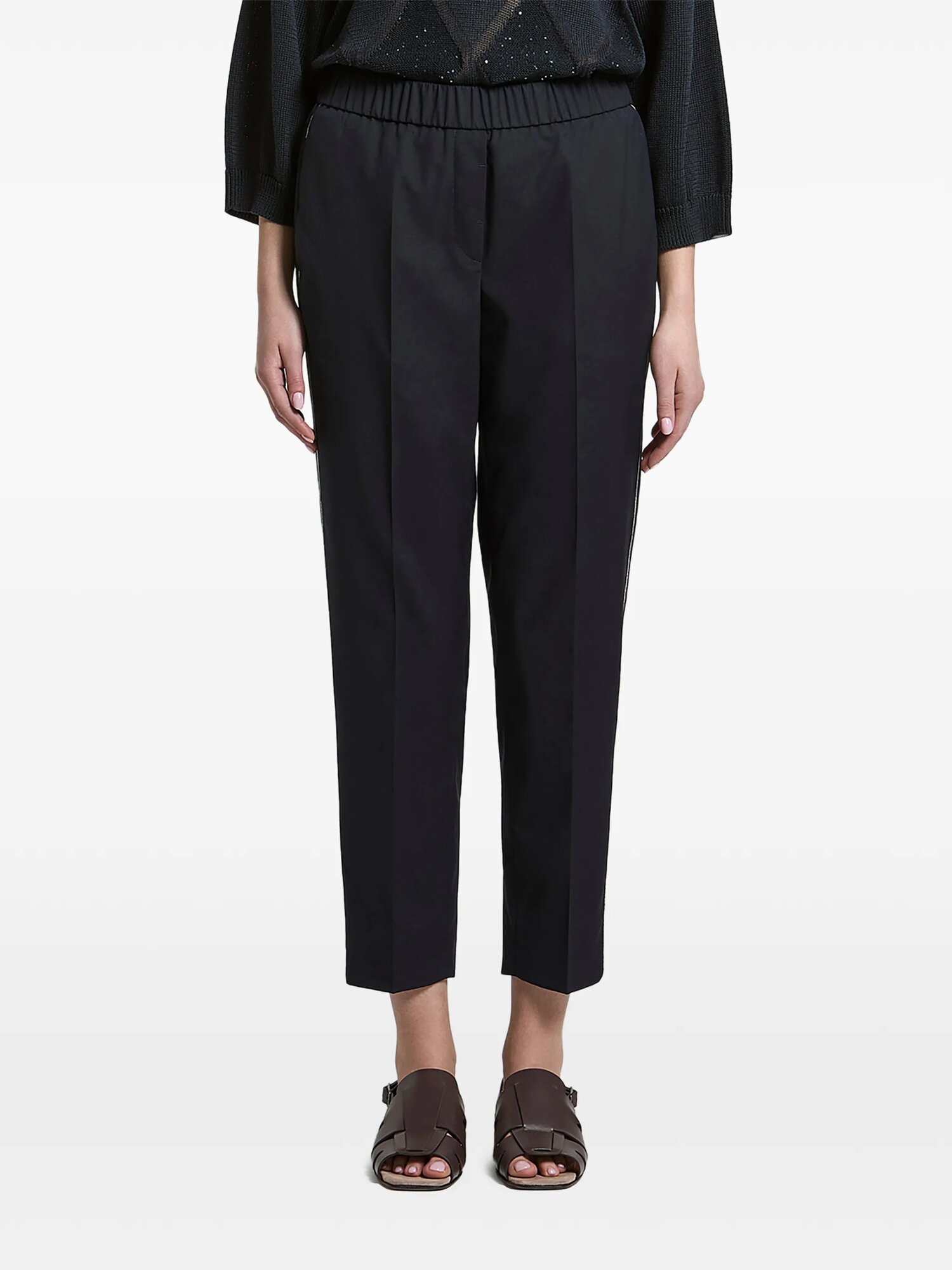 Брюки Side-stripe pressed-crease trousers