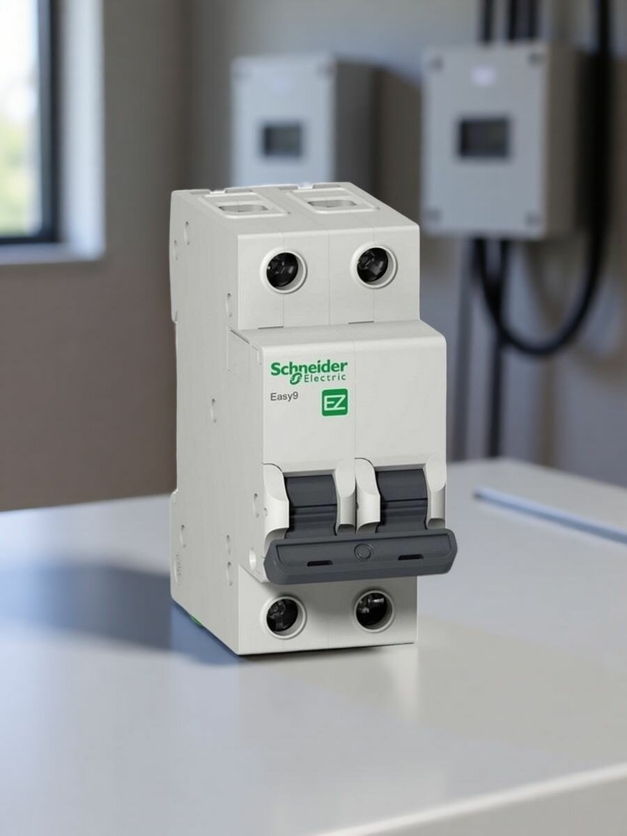 Автоматический выключатель Schneider Electric Easy9 2P 10А (C) 4.5кА