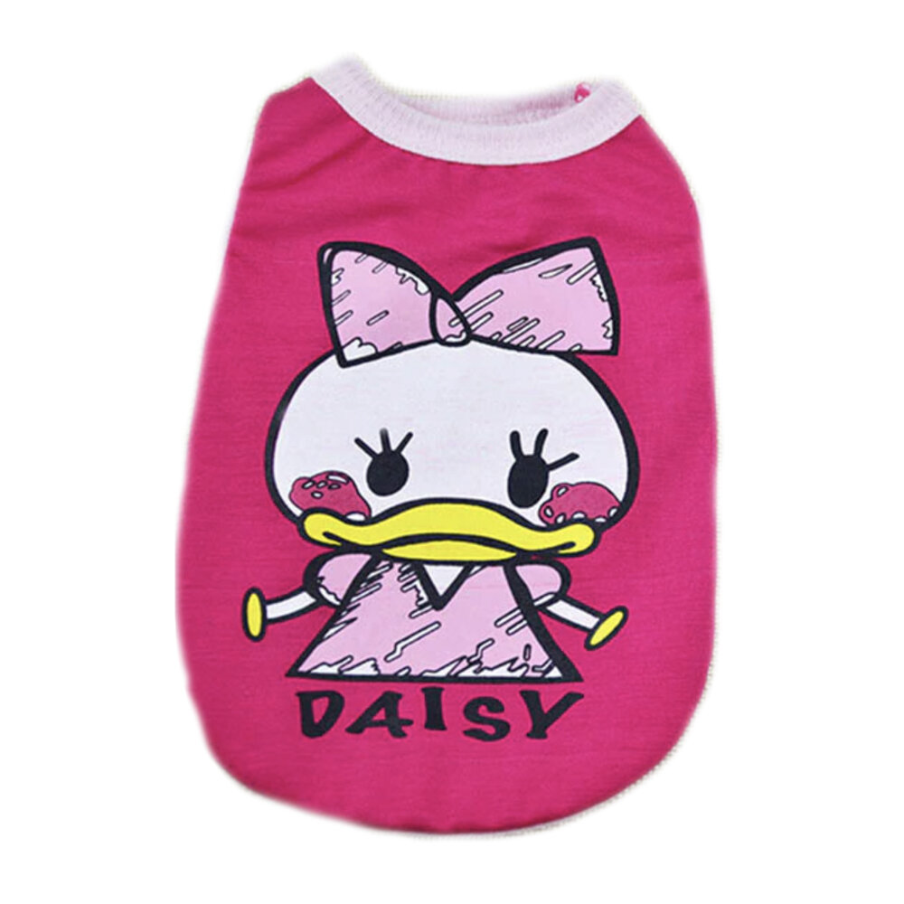 Летняя майка "Daisy" темно-розовая для собак. Размер XXL .