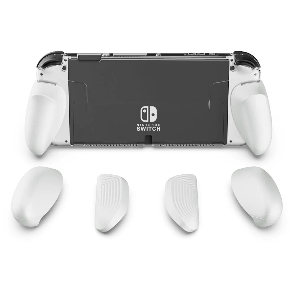 Чехол-ручка GripCase Skull & Co, для Nintendo Switch OLED, белый, 25x18x5 см