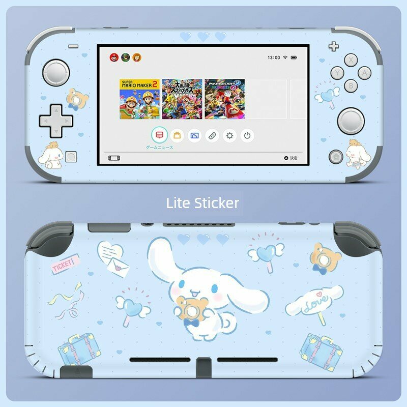 Наклейки "Синамон" для Nintendo Switch Lite, кошачья лапка, прозрачный ТПУ, 10 шт