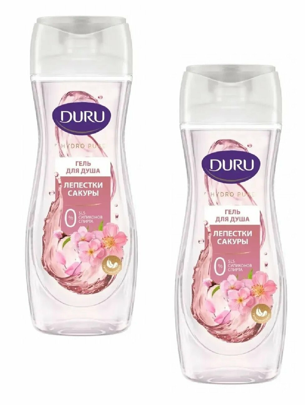 Гель Duru для душа Лепестки сакуры Hydro Pure, 250мл 2шт