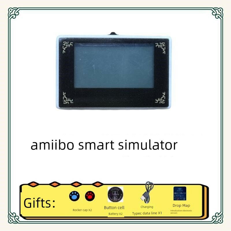 Черная заряжающая amiibo-карта для The Legend of Zelda: Breath of the Wild, Animal Crossing и Super Mario - Встроенная