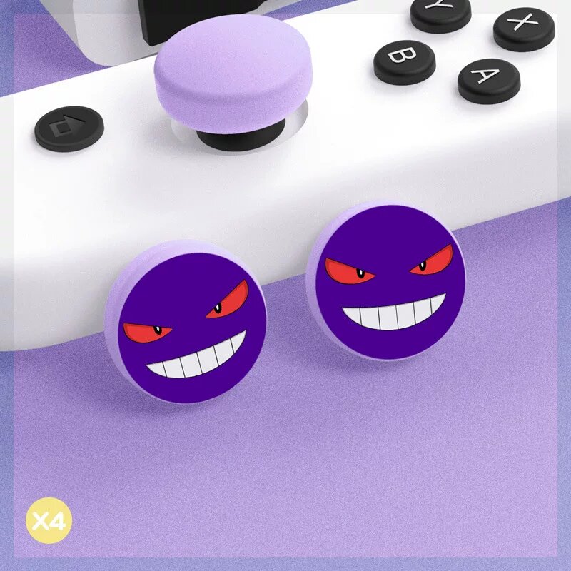 Оригинальная крышка для Joy-Con Nintendo Switch OLED, фиолетовая тема Генгар, прочная конструкция, идеальная посадка