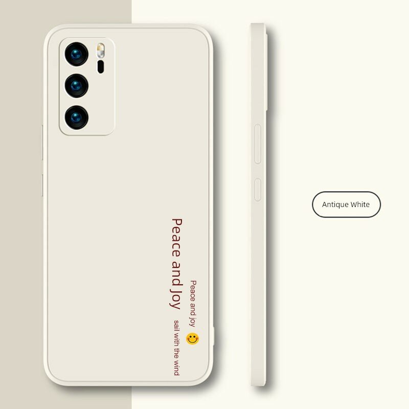 Huawei P40 Pro Антично-белый Одиночный Чехол с Браслетом и Защитным Стеклом